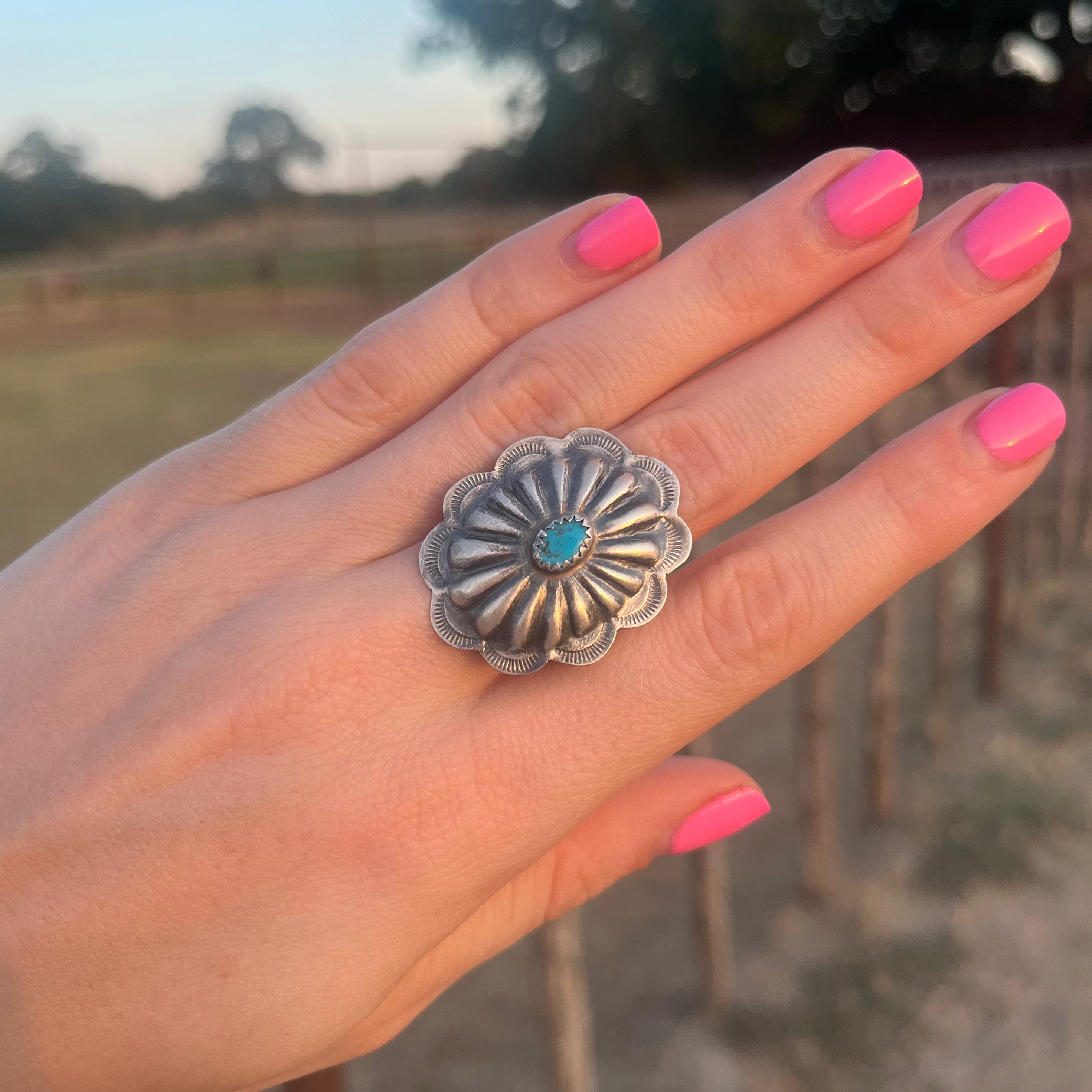 Navajo Concho Ring Size 7 – Vaquera Brand